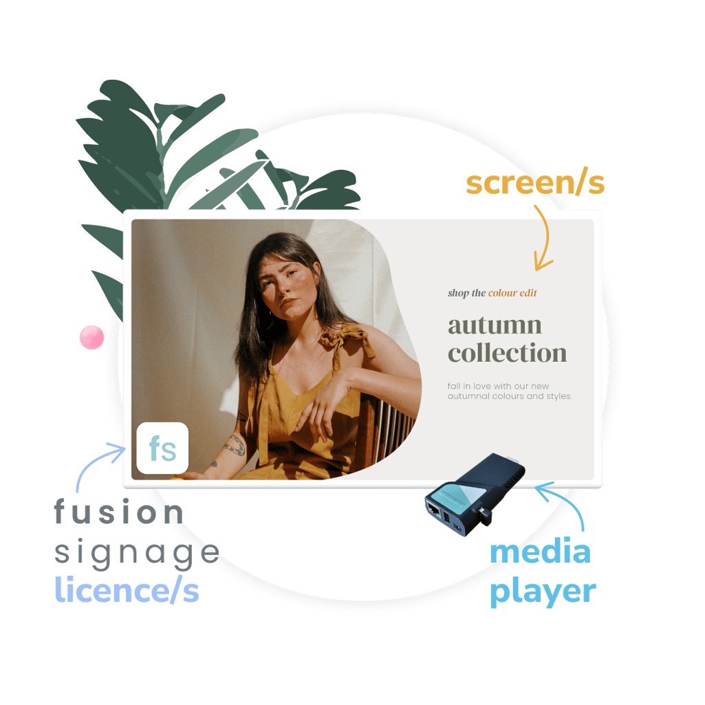 which digital signage devices does fusion signage work on?